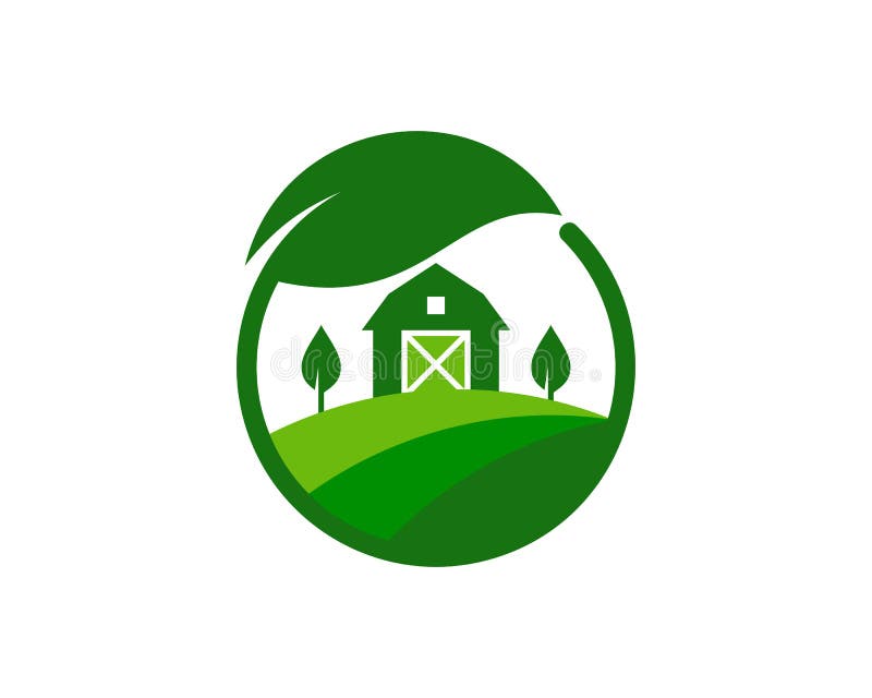 Ferme Verte Logo Icon Design Illustration de Vecteur - Illustration du ...