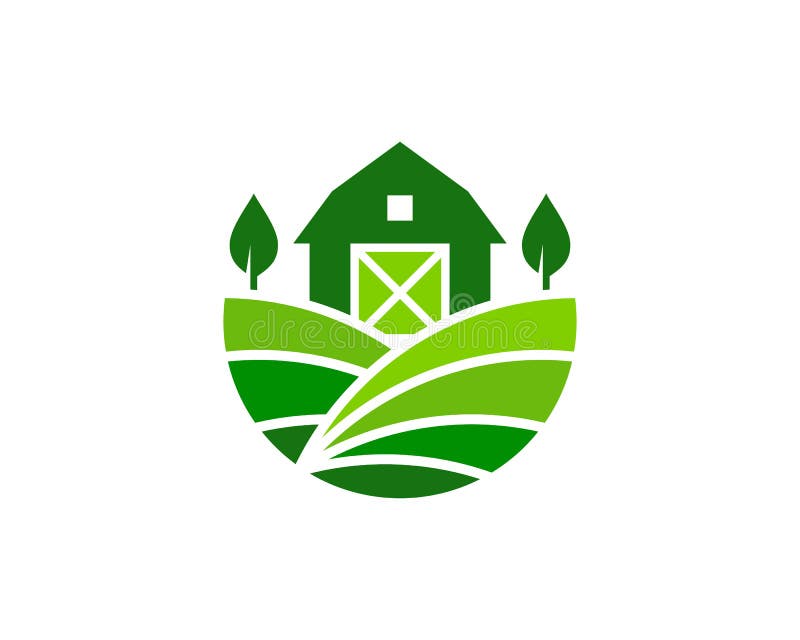 Ferme Verte Logo Icon Design Illustration de Vecteur - Illustration du ...