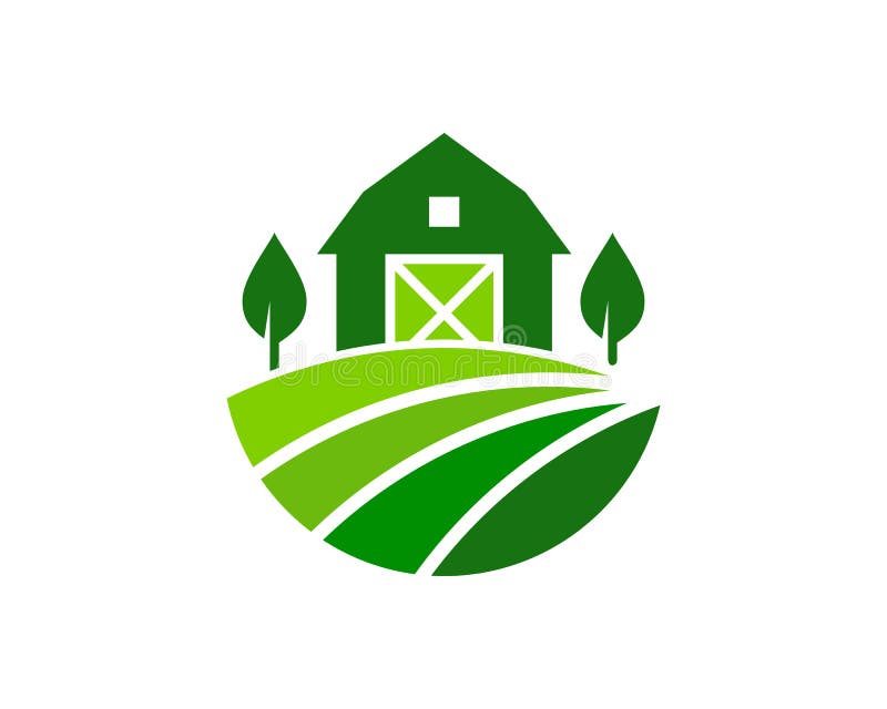 Ferme Verte Logo Icon Design Illustration de Vecteur - Illustration du ...