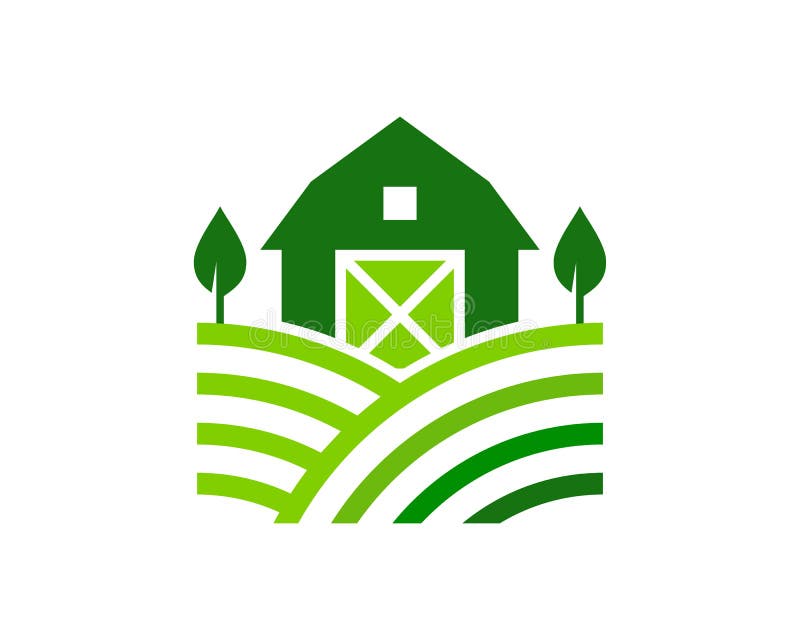 Ferme Verte Logo Icon Design Illustration de Vecteur - Illustration du ...