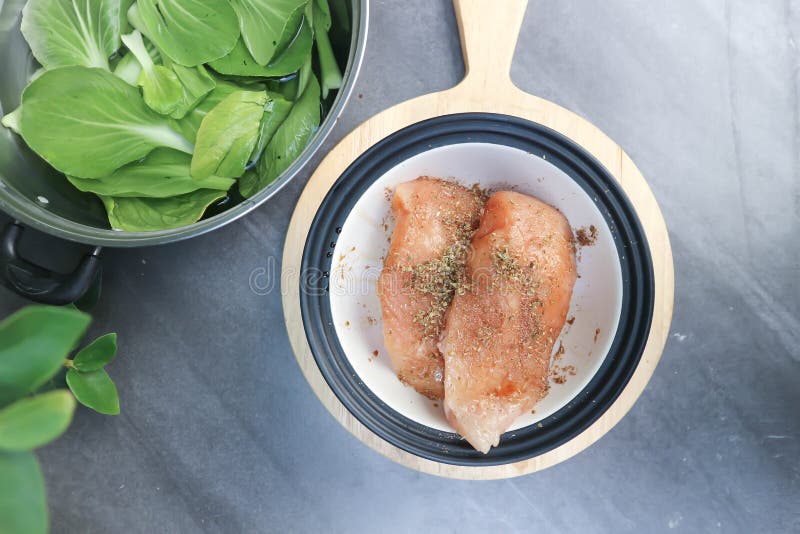 Ferment Chicken, Raw Chicken and Vegetable Stock Image - Image of ...