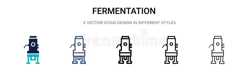 Fermentation Outline Vector Icon. Thin Line Black Fermentation Icon ...