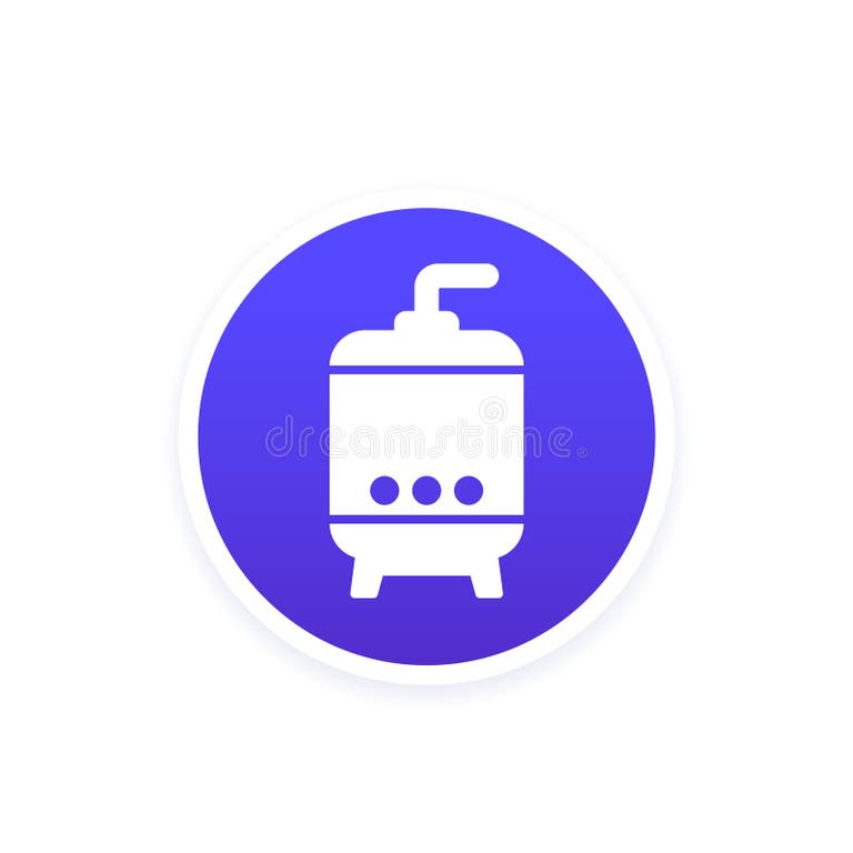 Fermentation Icon with a Tank, Vector Stock Vector - Illustration of ...