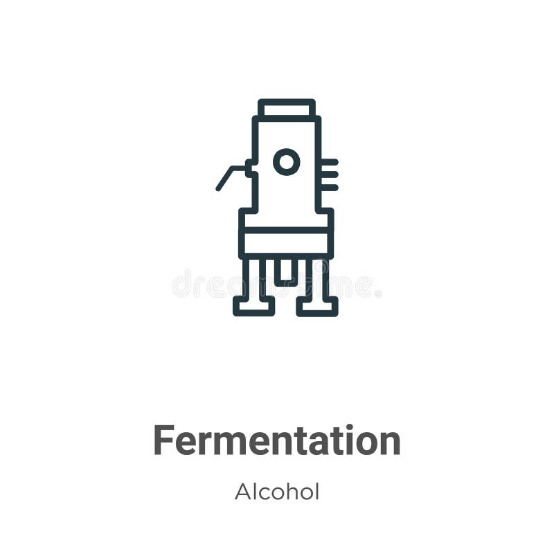 Fermentation Outline Vector Icon. Thin Line Black Fermentation Icon ...