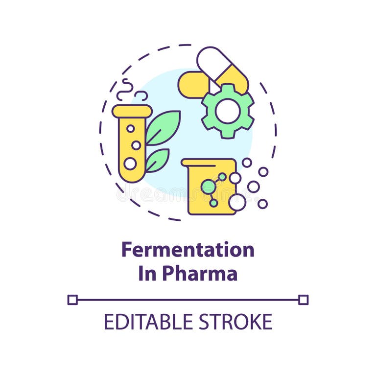 Fermentation in Pharma Multi Color Concept Icon Stock Vector ... Fermentation in Pharma Multi Color Concept Icon Stock Vector ...