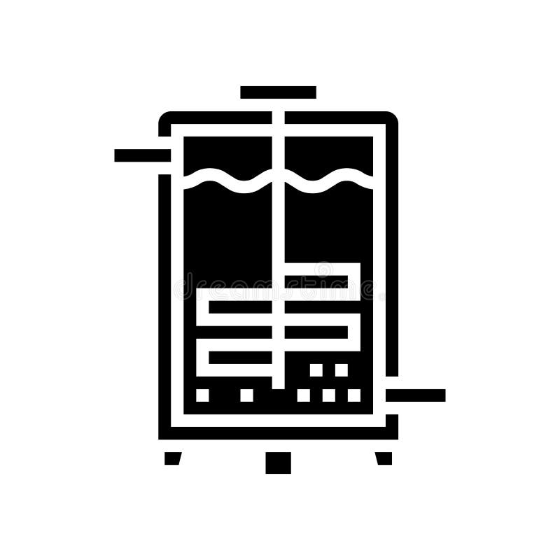 Fermentation Pharmaceutical Production Glyph Icon Vector Illustration ...