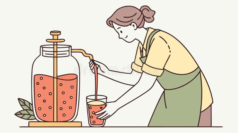 Fermentation Process, Homemade Beverages, Vector Design Generative AI ...