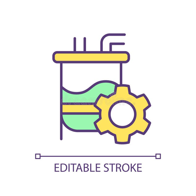 Fermentation Process RGB Color Icon Stock Vector - Illustration of ...