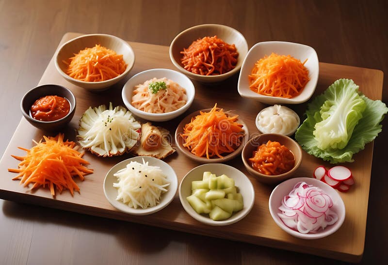 Fermented Appetizers Platter Featuring Assorted Vegetables and ...