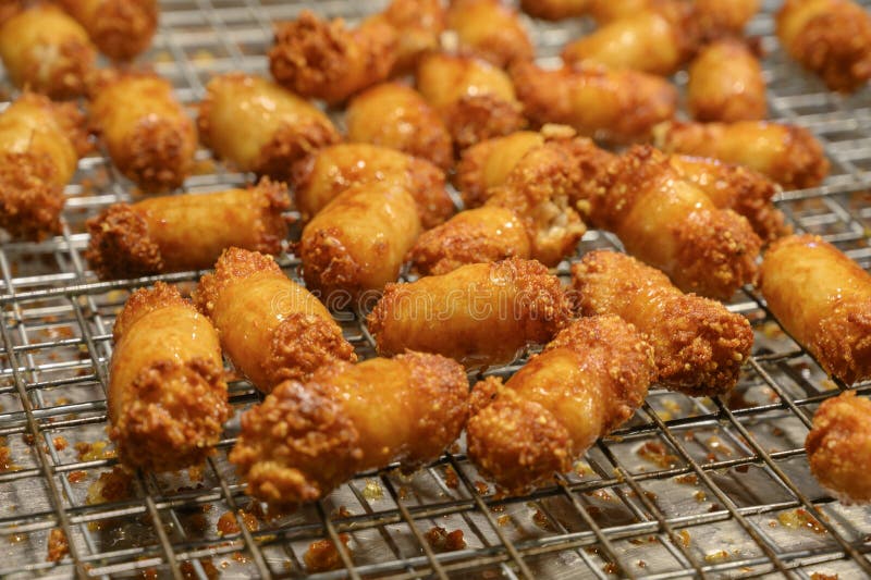 Fried Chicken As Background Stock Photo - Image of fried, lifestyle ...