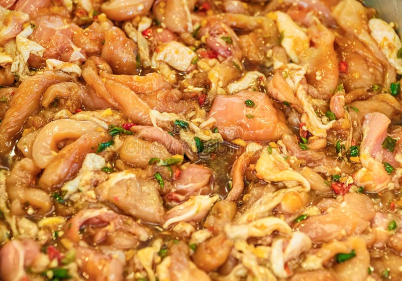 The Fermented Fresh Chicken Meat Stock Image - Image of fermenting ...