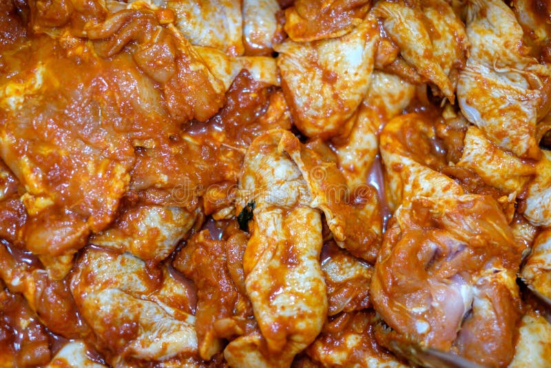 The Fermented Fresh Chicken Meat Stock Image - Image of fermenting ...