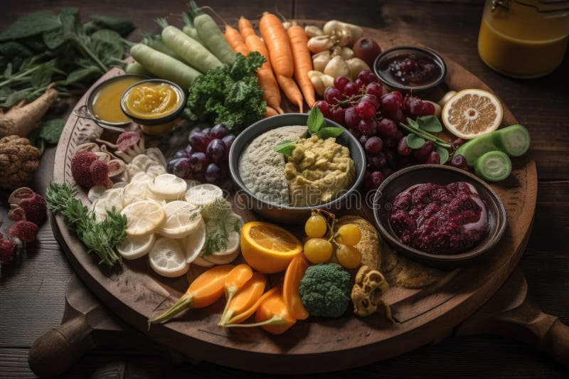 Fermented Fruit and Vegetable Platter with Variety of Flavors and ...