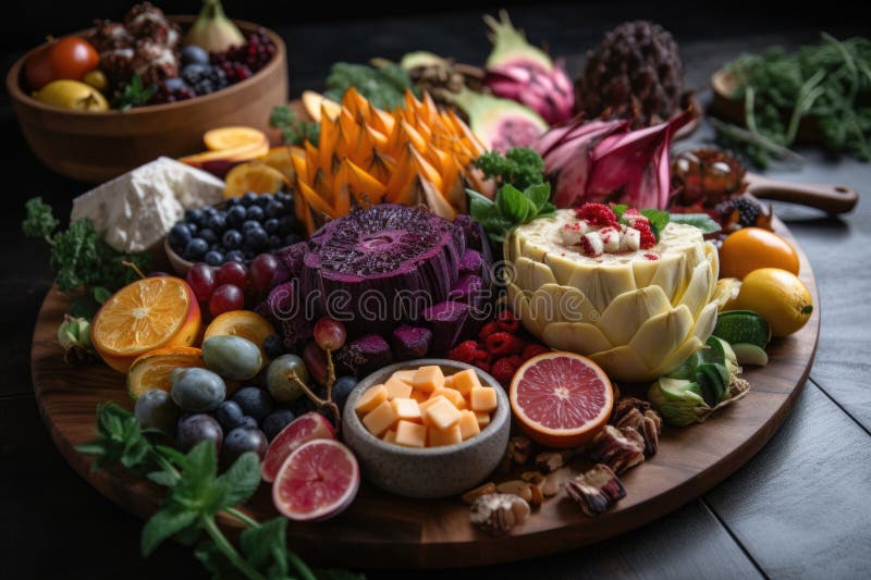Fermented Fruit and Vegetable Platter with Variety of Flavors and ...