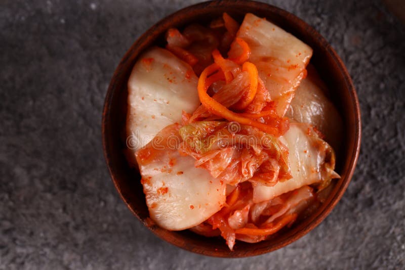 Fermented Korean Cabbage Kimchi Stock Photo - Image of ingredient ...