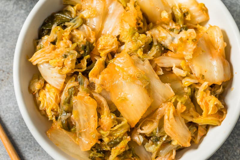 Fermented Preserved Korean Kimchi Stock Photo - Image of radish ...