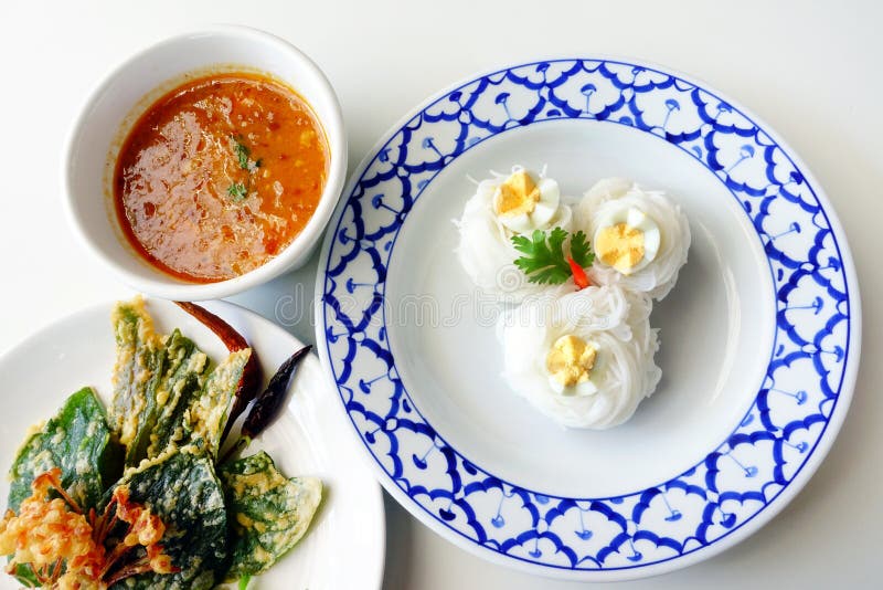 Fermented Rice Flour Noodles Stock Photo - Image of healthy, health ...