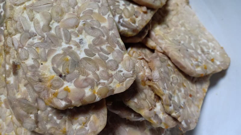 Fermented soybeans stock image. Image of tempeh, delicious - 205320591