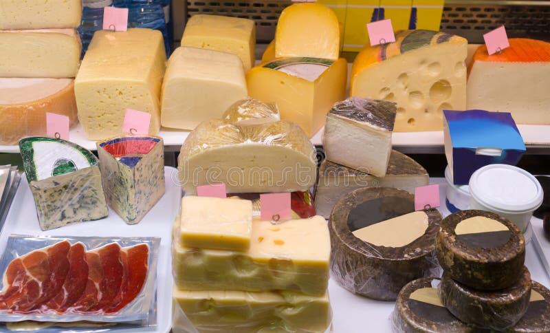Fermer Cheese in Packs and in Bulk Stock Photo - Image of hard, price ...
