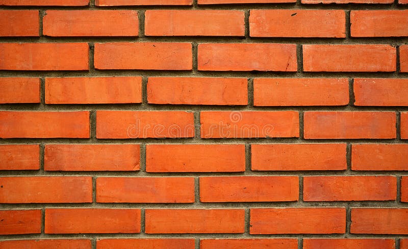 Fermez-vous De La Texture Orange De Mur De Briques Photo stock - Image ...