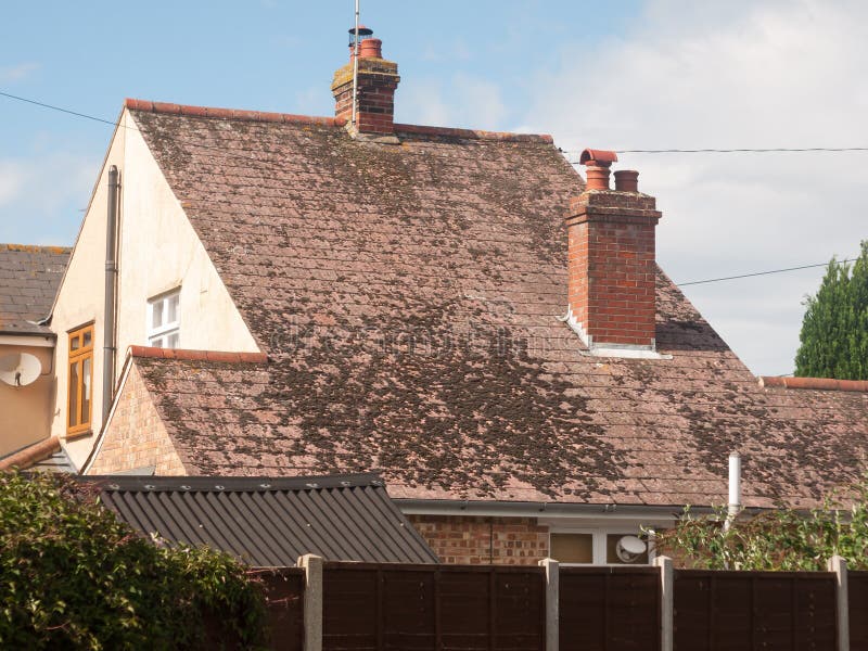 Fermez-vous De La Texture De Toit De La Maison Suburbaine Photo stock ...