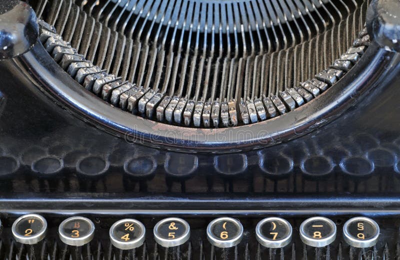 Vieille Machine De Dactylographie Et Page De Papier Blanche Pour Votre ...