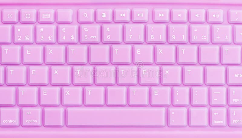 Clavier rose image stock. Image du laptop, lettre, ordinateur - 2466761