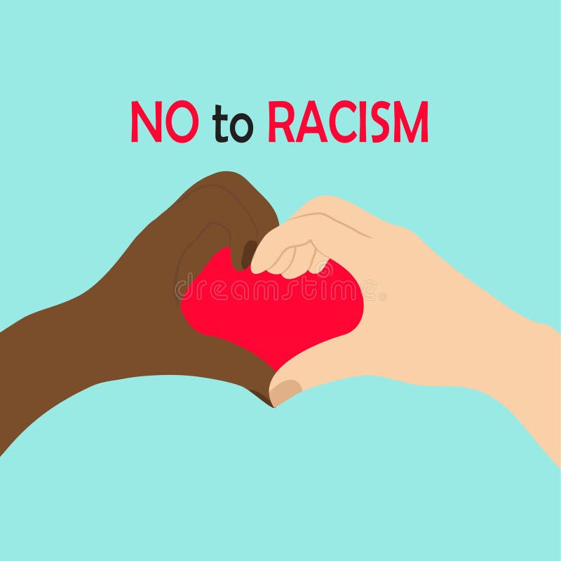 Fermi Il Manifesto Dell'icona Del Razzismo Illustrazione Vettoriale ...