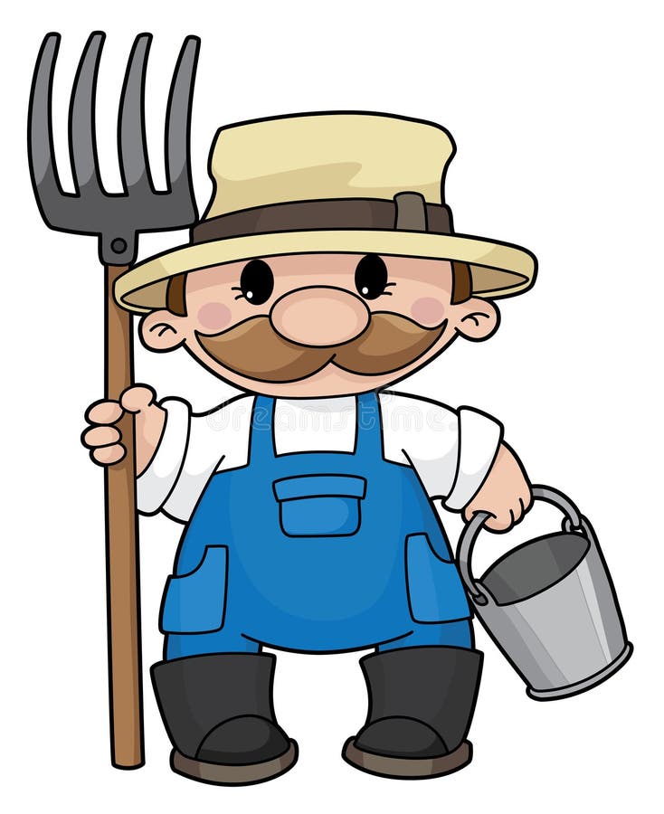 Fermier illustration de vecteur. Illustration du ferme - 14772590