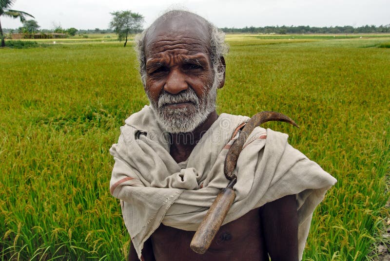 Pauvre fermier indien photographie éditorial. Image du homme - 15908477