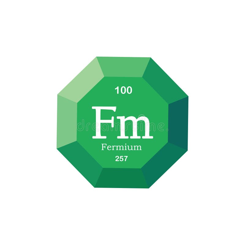 Fermium icon stock illustration. Illustration of design - 378012791