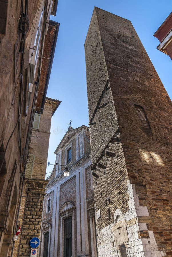 Fermo - Historic buildings stock photo. Image of medieval - 29171100