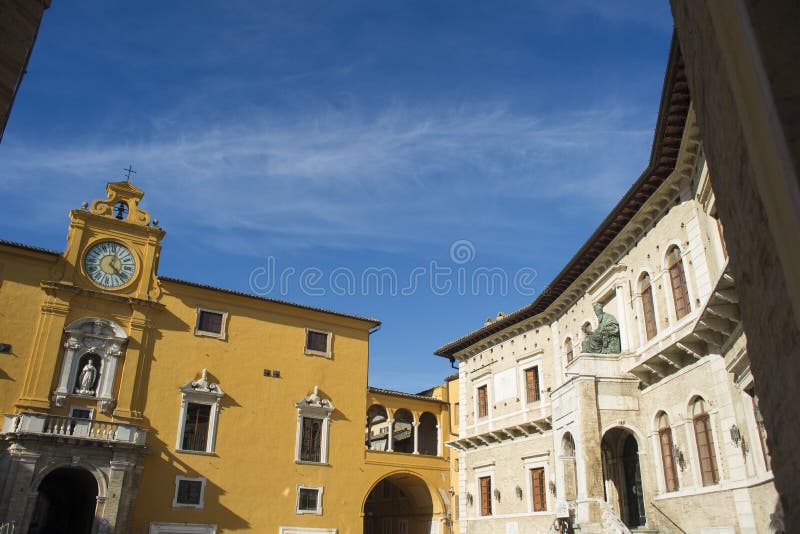 Fermo Marche Italy stock image. Image of urban, italy - 80880633