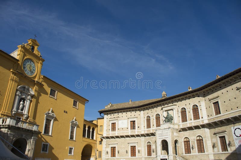 Fermo Marche Italy editorial image. Image of town, square - 80881295