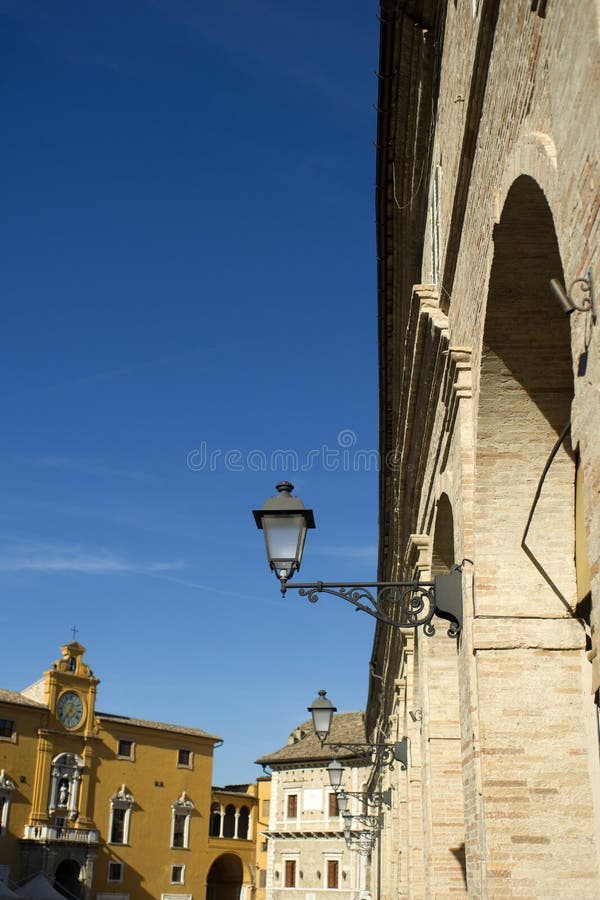 Fermo Marche Italy stock image. Image of city, square - 80882653