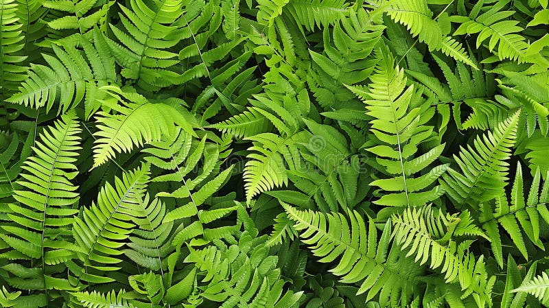 Fern Background with Copy Space, Banner. Generative AI Stock Photo ...