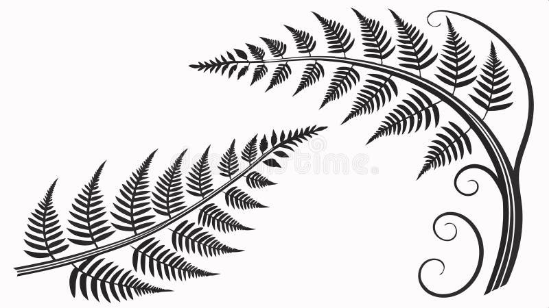 Fern Frond Corner Frame Design. Corner Fern Frond Frame, Nature Border ...