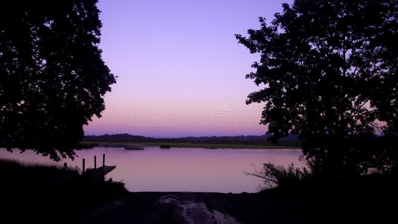 Fern Ridge Dock in Early Fall Stock Photo - Image of river, nature ...