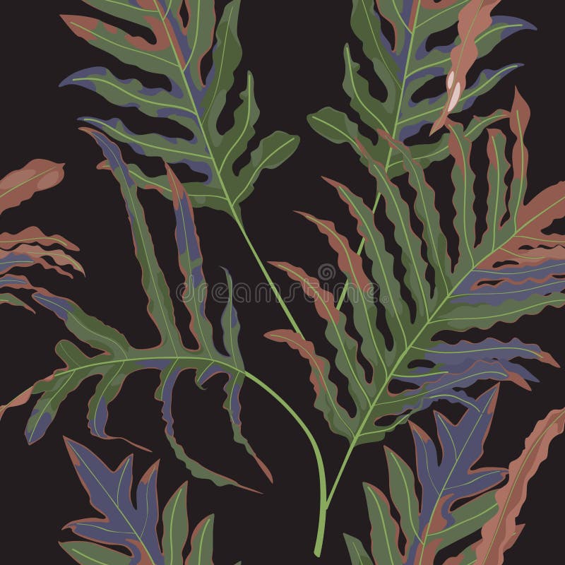 Fern Seamless Pattern. Leaves of the Fern. Pattern for the Fabric. Fern ...
