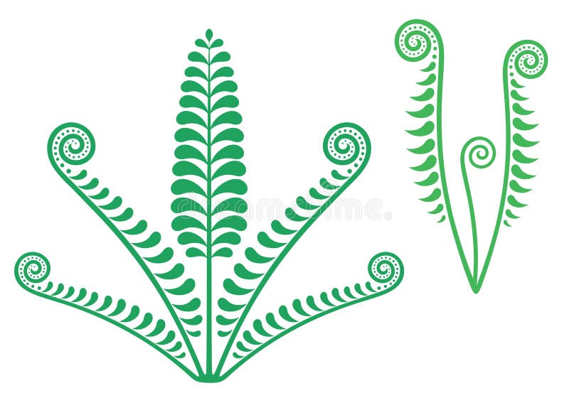 Fern. Abstract stock vector. Illustration of vector, plant - 93223215