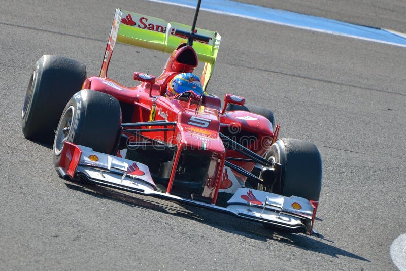 Fernando Alonso, Ferrari F2012 Editorial Image - Image of test, race ...