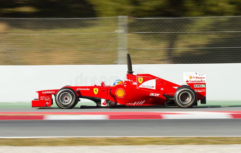 Fernando Alonso racing editorial photography. Image of european - 23513292