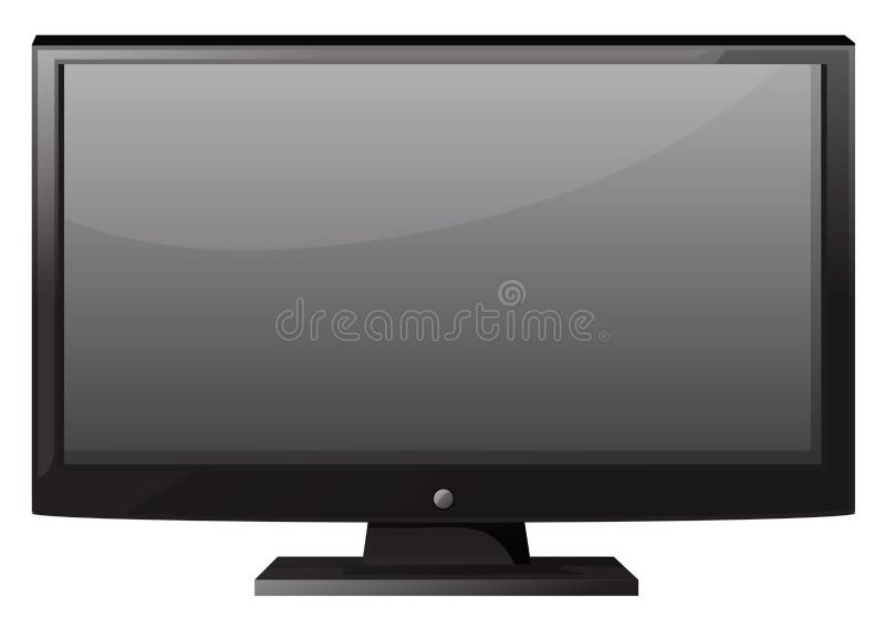 Fernsehen Mit Flachbildschirm Vektor Abbildung - Illustration von ...