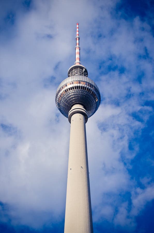 Fernsehturm-Turm in Berlin, Deutschland Stockbild - Bild von berühmt ...