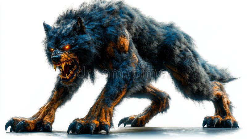 Ferocious Creature with a Beastly Appearance and Immense Power Stock ...