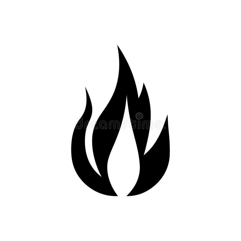 Ferocious flare flame icon stock vector. Illustration of fierce - 306213618