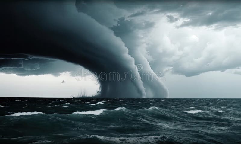 Ferocious Storms Create Massive Waves in the Ocean Creating Using ...