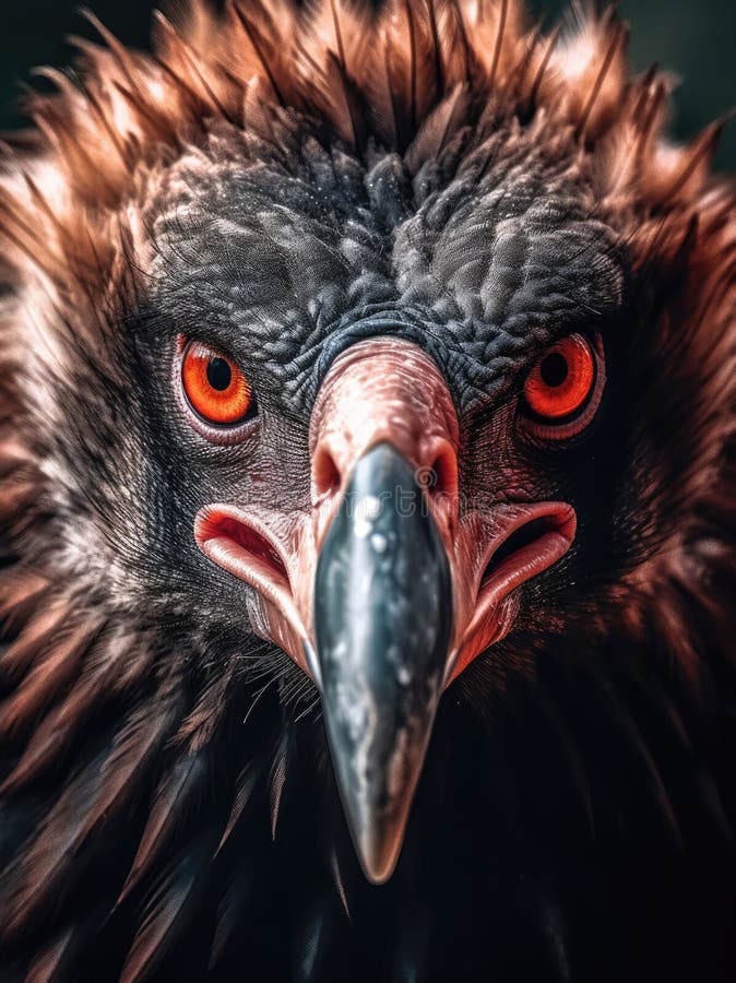 A ferocious vulture stock illustration. Illustration of hawk - 278109087