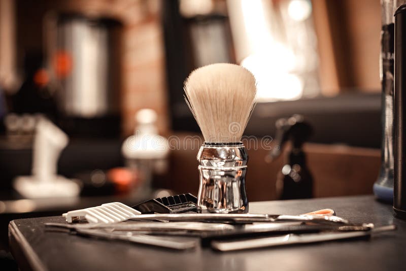 Ferramentas da barbearia foto de stock. Imagem de cabelo - 117553800