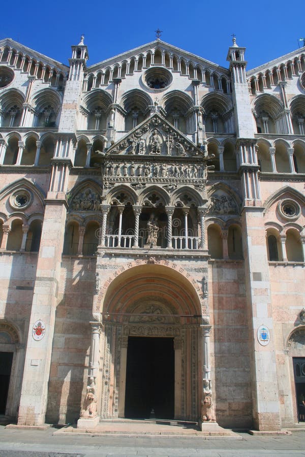Ferrara Cathedral - Ferrara Italy Stock Photo - Image of design ...